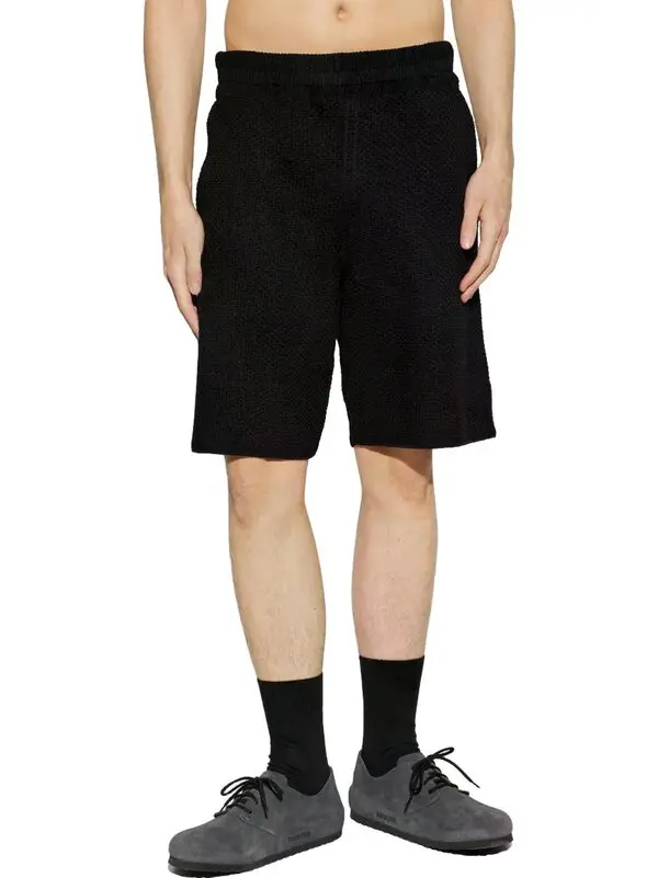 Issey Miyake Textured Shorts - Black