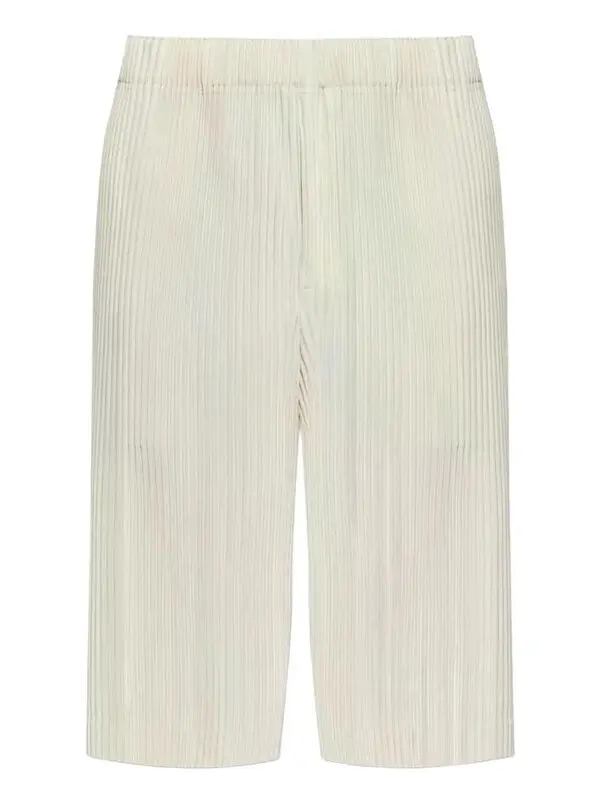 Issey Miyake Pleated Shorts - Neutrals
