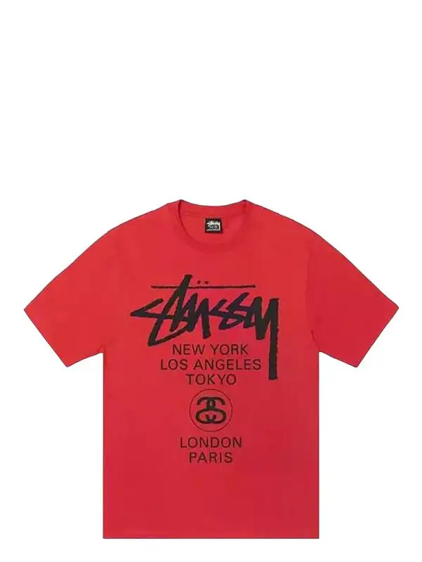 StÜssy Crew-neck T-shirt - Red
