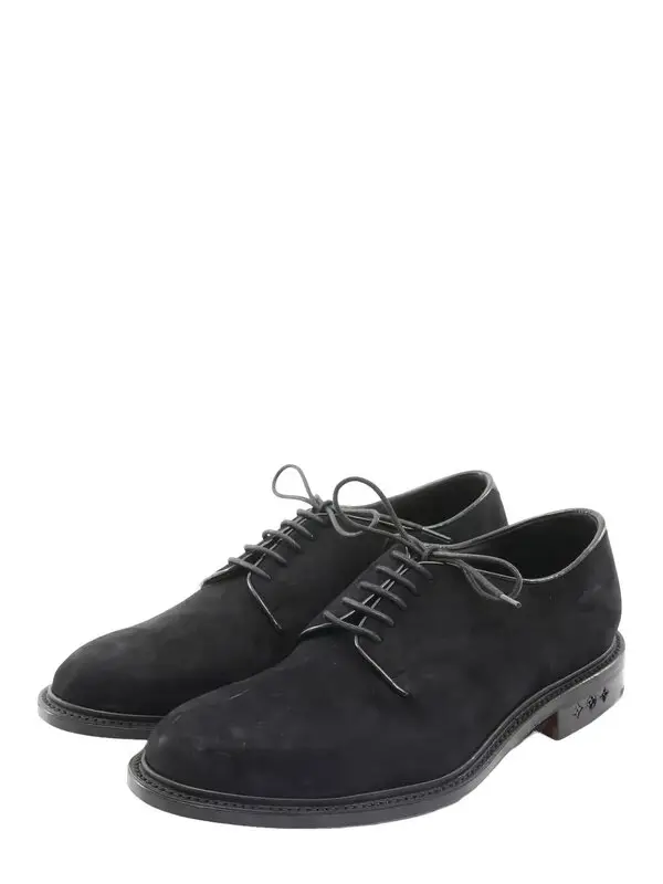 LOUIS VUITTON Lace-up Suede Derby Shoes - Black