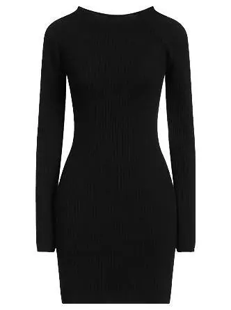 SEMICOUTURE Mini Knitted Bodycon Dress - Black