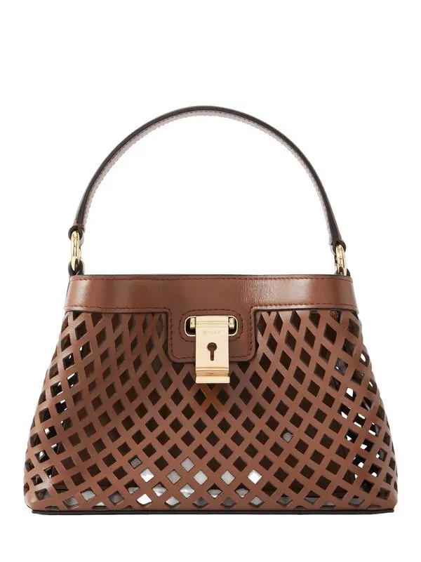 Bally Liv Mini Cut-out Tote - Brown