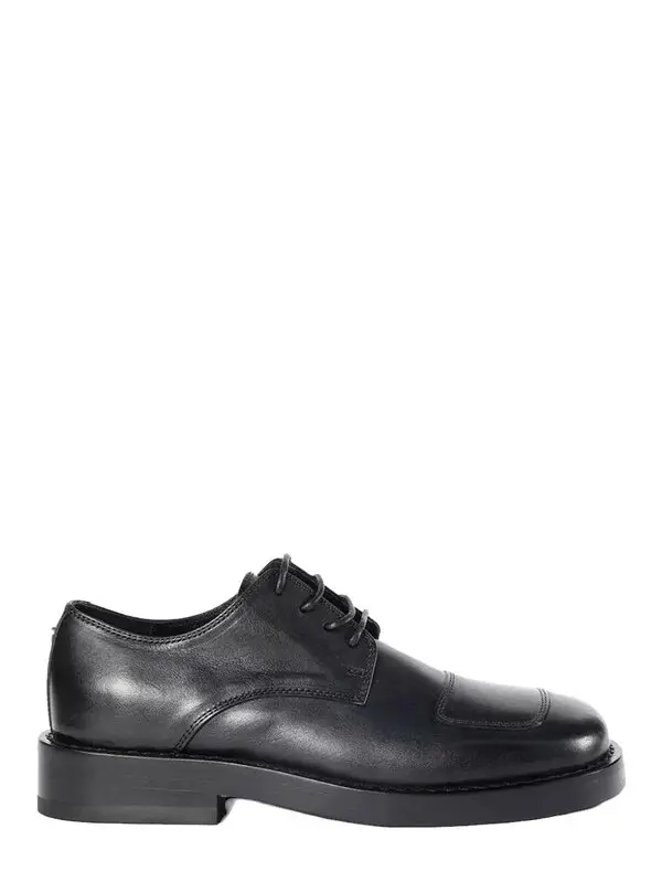 ANN DEMEULEMEESTER Alert Leather Derby Shoes - Black