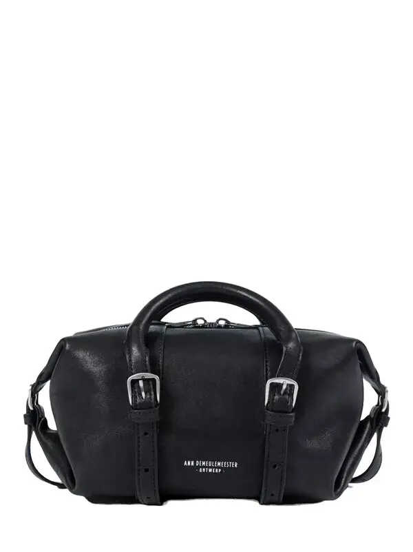 ANN DEMEULEMEESTER Small Terra Buckle Tote Bag - Black
