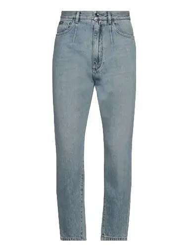 Dolce & Gabbana Cotton Denim Tapered Jeans - Blue