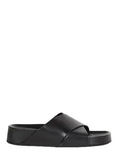 ATP ATELIER Sandals In Cowhide Leather - Black
