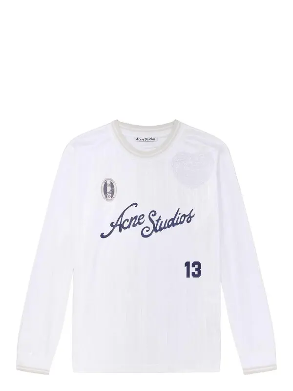 Acne Studios Erwin Logo-detailed Jersey T-shirt - White