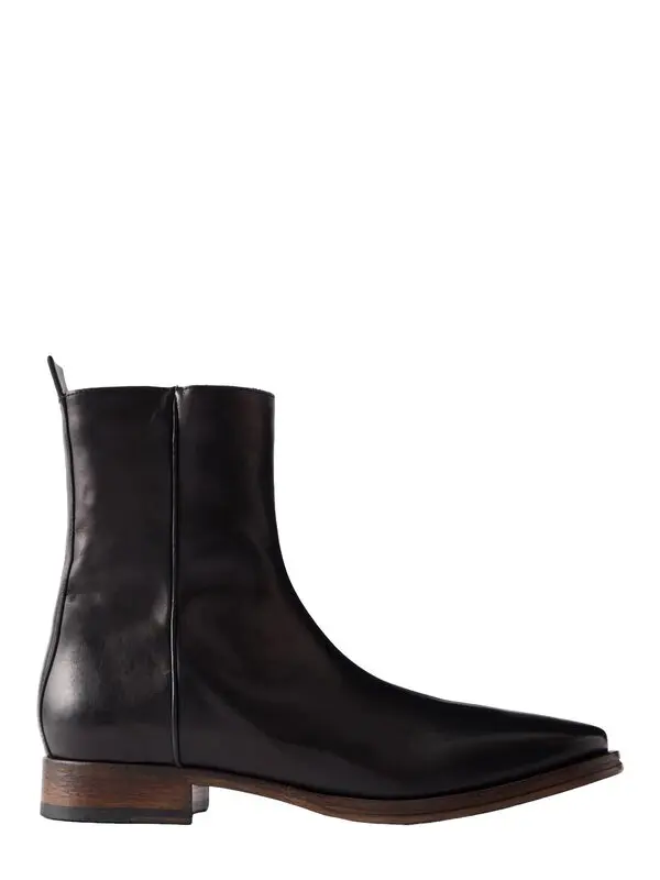 Acne Studios Bebe Leather Chelsea Boots - Black