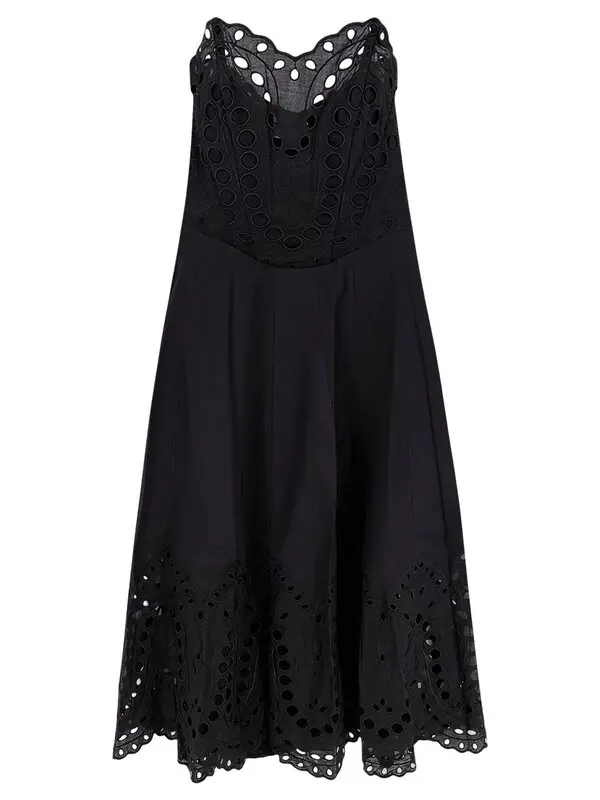 Charo Ruiz Ibiza Marlin Long Dress - Black