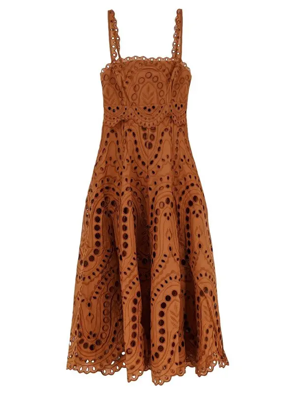 Charo Ruiz Ibiza Glimmer Long Dress - Brown