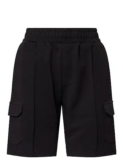 ARNE Cotton-blend Cargo Shorts - Black
