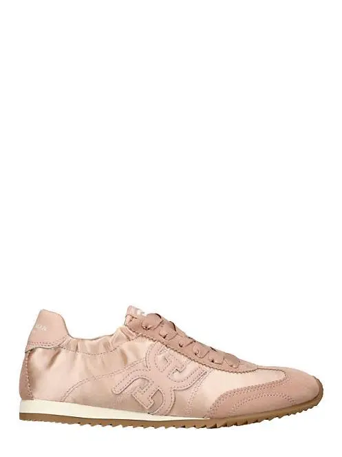 Sam Edelman Isela Fabric And Suede Trainers - Pale Pink