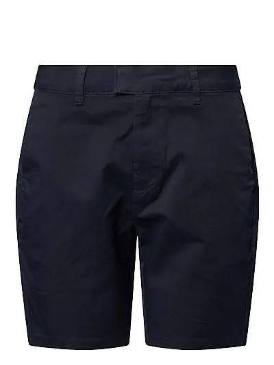 ARNE Tailored Chino Cotton-blend Shorts - Navy