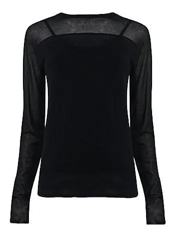 LEEM Cotton-blend Top - Black