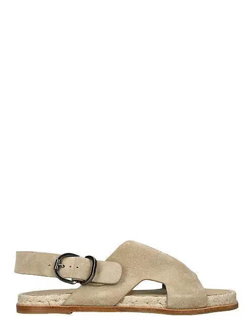 CastaÑer Philo Open-toe Suede Sandals - Camel