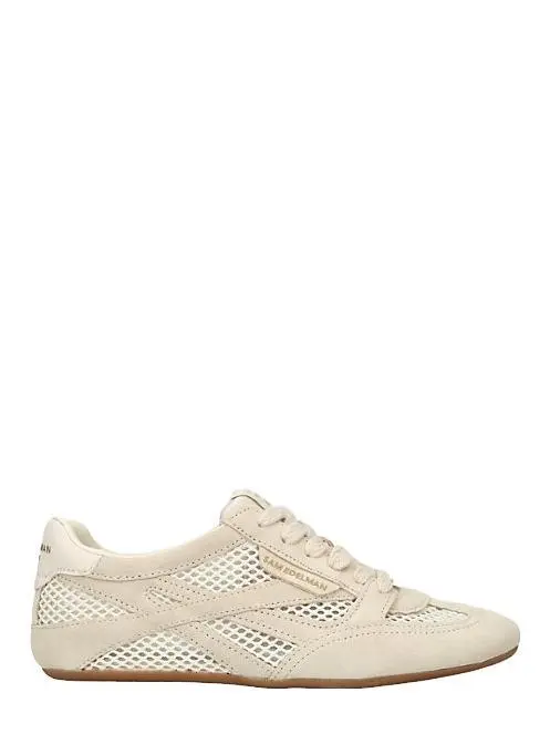 Sam Edelman Tobi Suede And Mesh Trainers - Cream
