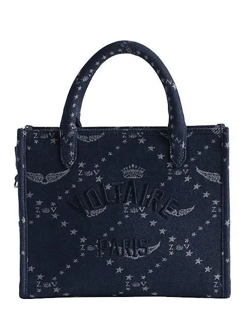 Zadig&Voltaire Branded Denim Tote Bag - Silent