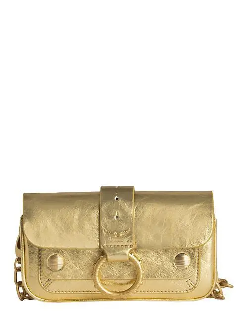Zadig&Voltaire Leather Wallet Bag - Gold