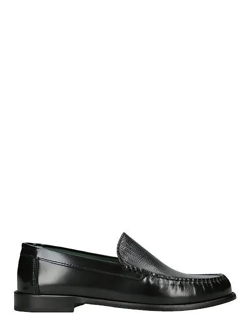 VINNY'S Martel Leather Loafers - Black