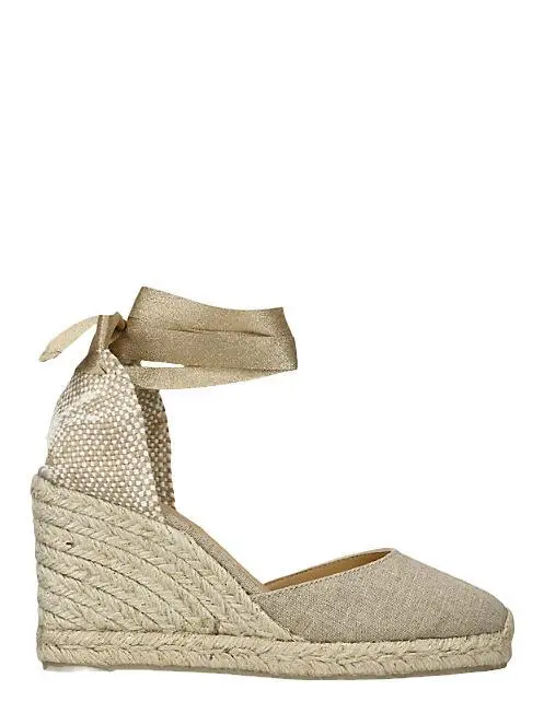 CastaÑer Carina Canvas Wedge Espadrilles - Beige
