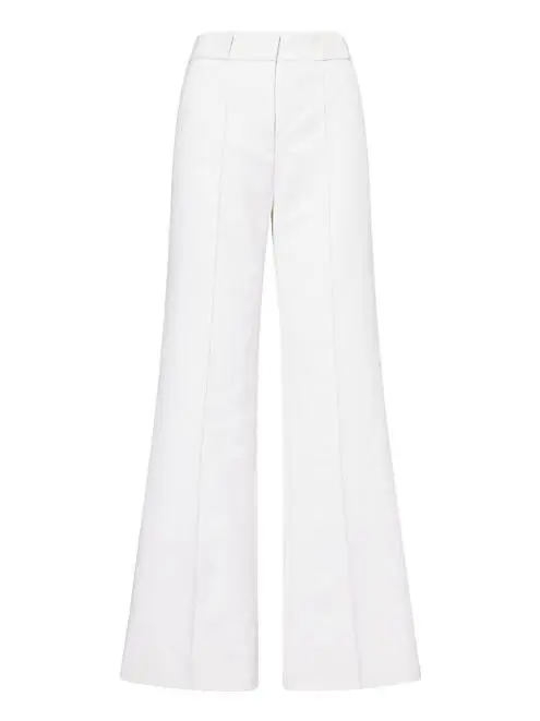 ME+EM Elongator Tailored-fit Cotton Trousers - Ivory