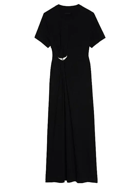 Zadig&Voltaire Cotton-jersey Maxi Dress - Black
