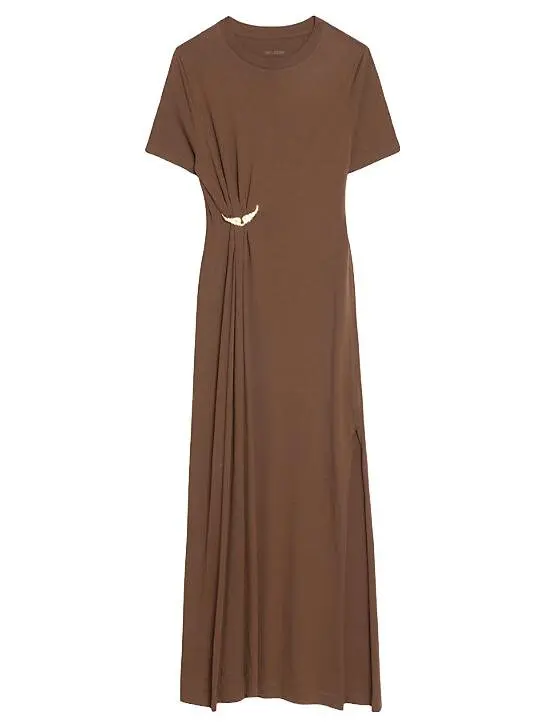 Zadig&Voltaire Cotton-jersey Maxi Dress - Coconut