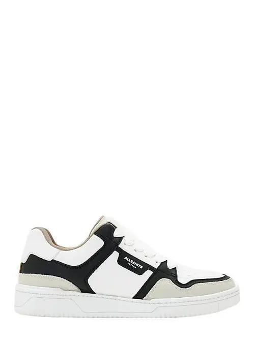 ALLSAINTS Regan Plus Leather Trainers - Stone White