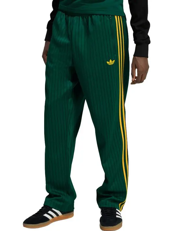 Adidas Firebird Loose Pinstripes Track Pants Green - Collegiate Green