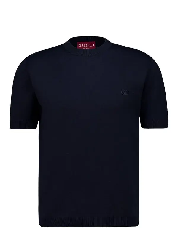 Gucci Dark Navy Cotton T-shirt - Blue