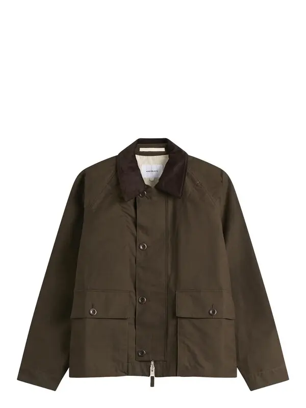 Norse Projects Holmen Wax Jacket - Delicioso Brown