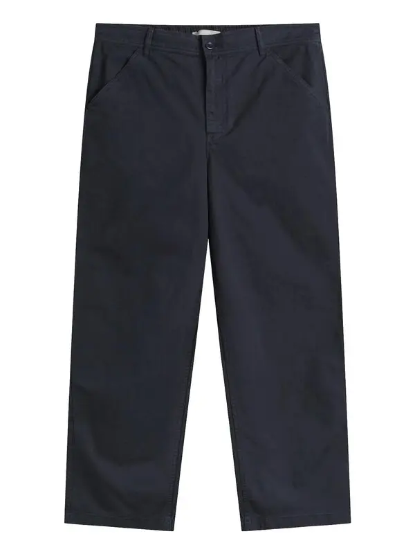 Norse Projects Kvitfjell Relaxed Cotton Twill Trousers - Dark Navy