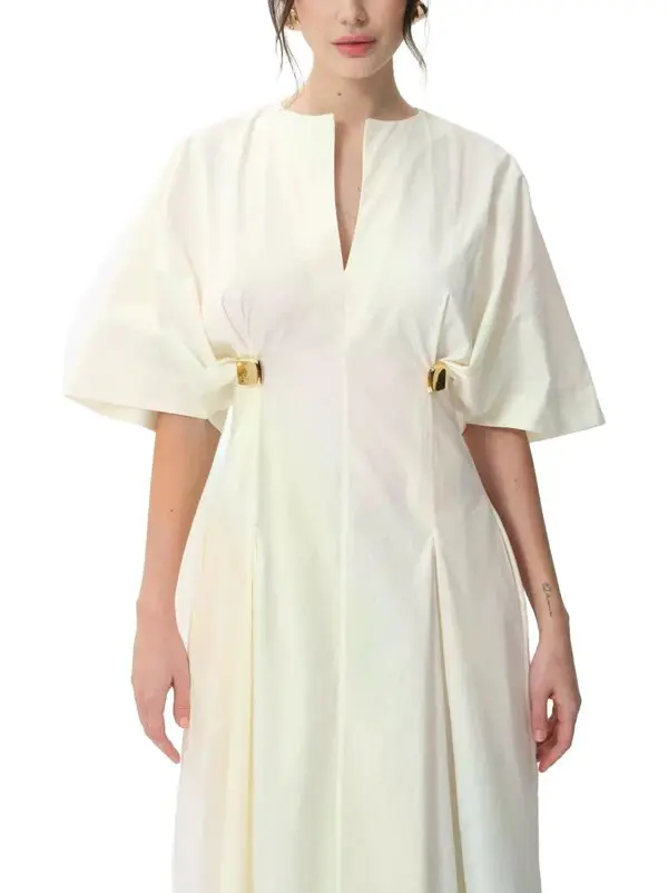 CONCEPTO Breeze V-neck Maxi Dress - Neutrals
