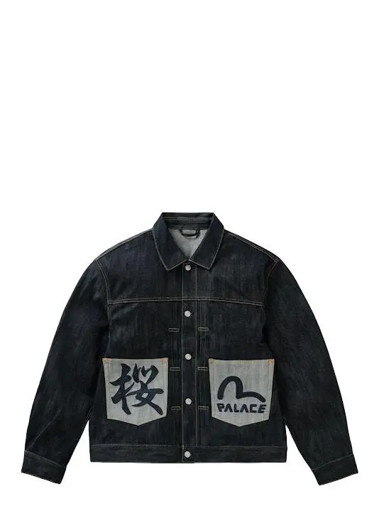PALACE X Evisu Type 2 Denim Jacket - Indigo
