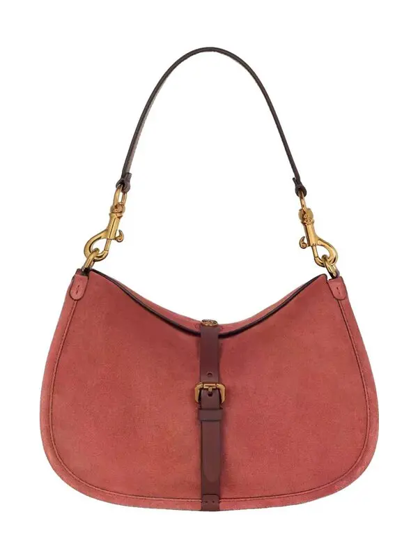 Etro Medium Pony Suede Shoulder Bag - Red