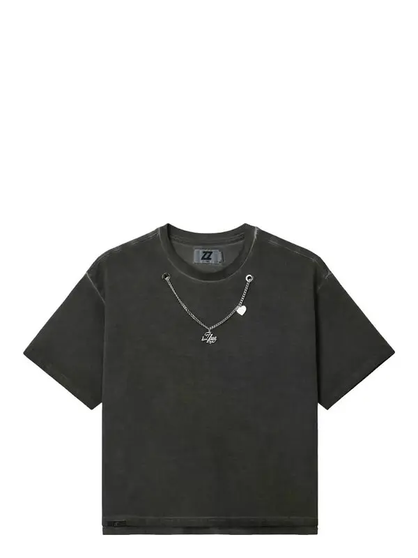 Izzue Chain-detail T-shirt - Grey