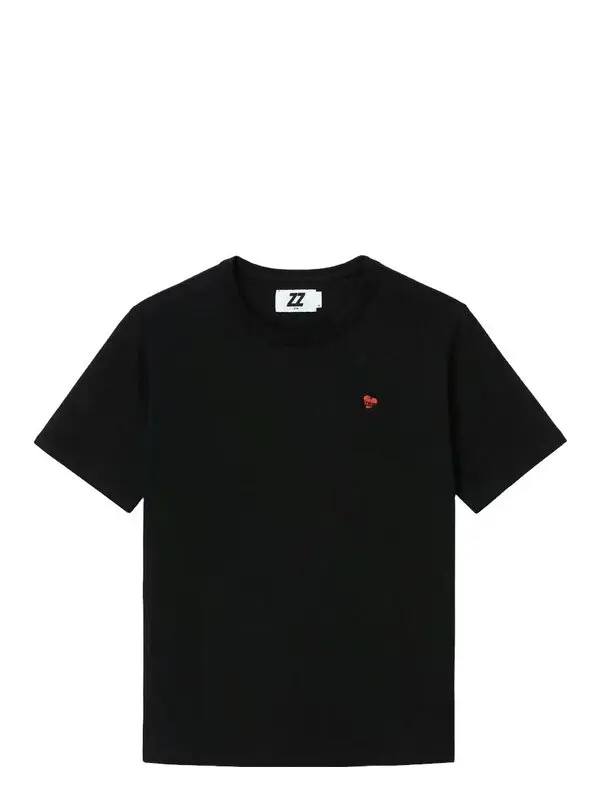 Izzue Heart-motif T-shirt - Black