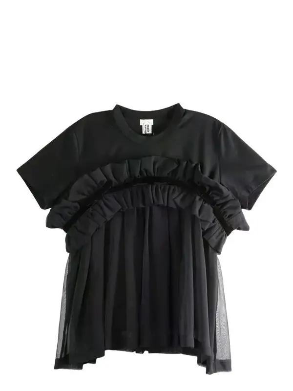 Comme Des Garçons Ruffled T-shirt - Black