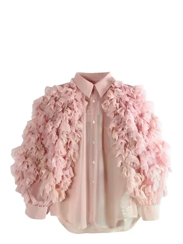 Comme Des Garçons Ruffled Shirt - Pink