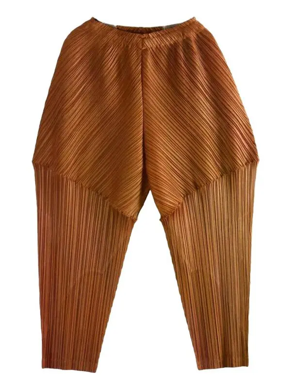 Issey Miyake Pleated Trousers - Brown