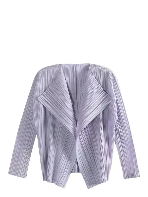 Issey Miyake Pleated Jacket - Purple