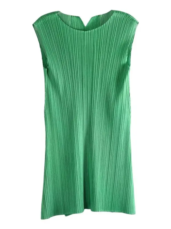 Issey Miyake Pleated Blouse - Green