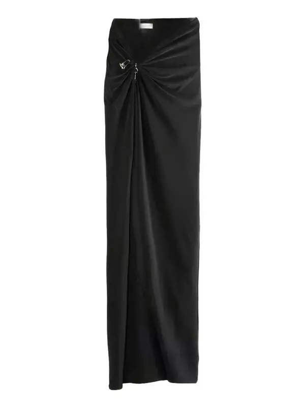 GRACE LING Key-detail Maxi Skirt - Black