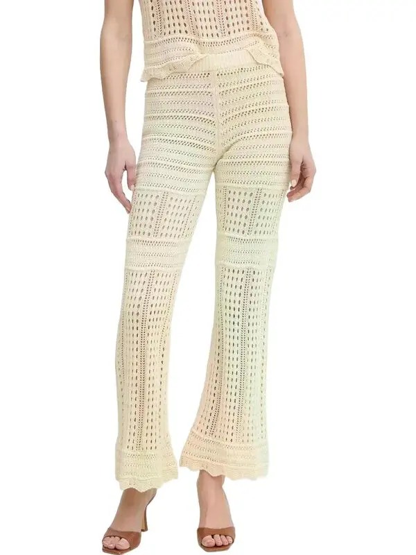 TWINSET Crochet-construction Trousers - Neutrals