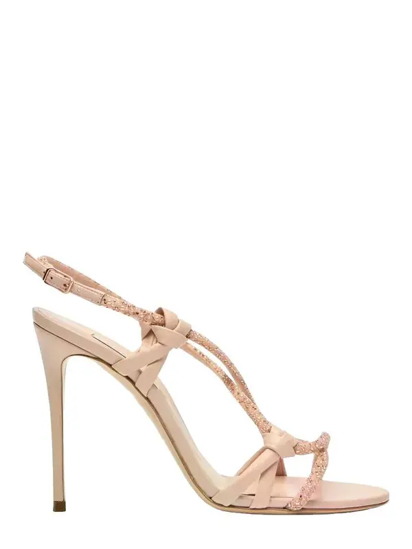 Casadei Julia Itaca Leather Sandals - Neutrals