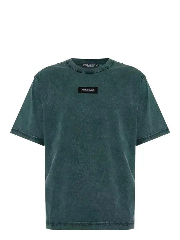 Dolce & Gabbana Logo-plaque T-shirt - Green