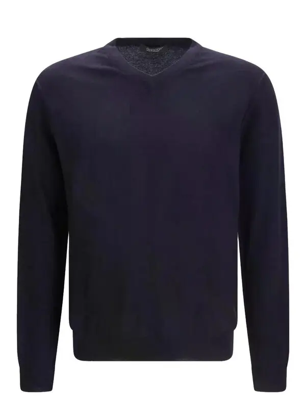 ARAGONA V-neck Sweater - Blue
