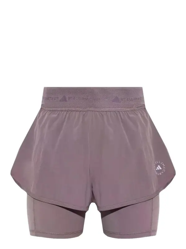 Adidas By Stella McCartney Layered Shorts - Purple