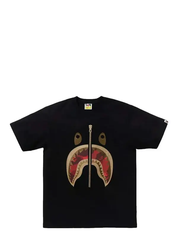 A BATHING APE Zip-detail T-shirt - Black