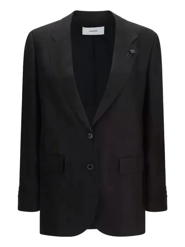 LARDINI Buttoned Blazer - Black